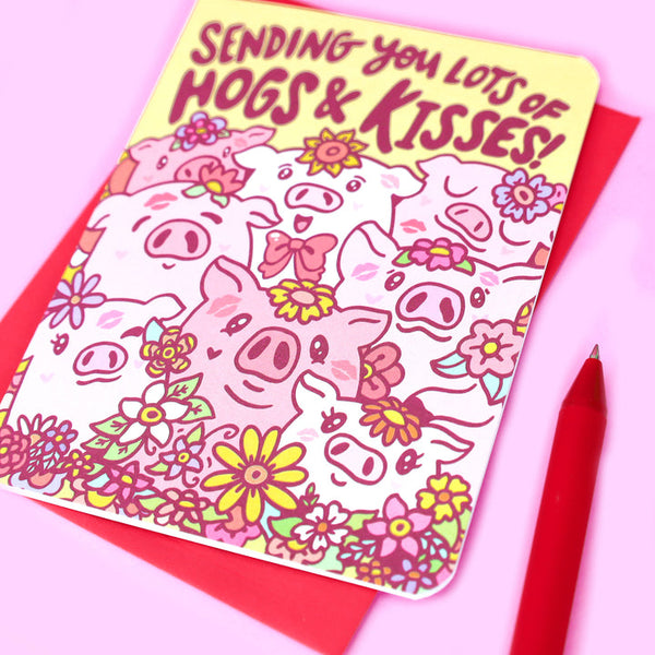 Hogs and Kisses Card from Turtle's Soup – MooShoes